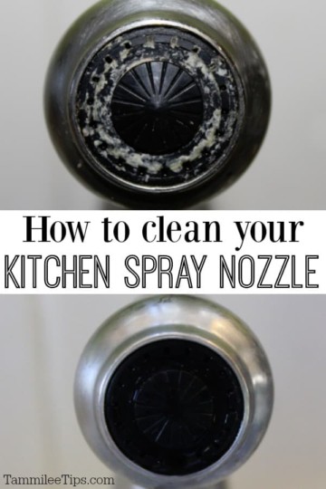 How to clean your Kitchen Spray Nozzle - Tammilee Tips