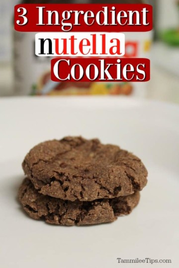 3 Ingredient Nutella Cookies! So easy and So Good - Tammilee Tips