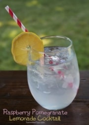 Raspberry Pomegranate Lemonade Cocktail