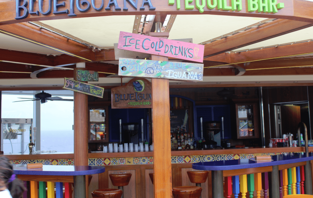 Blue Iguana Tequila Bar on the Carnival Breeze