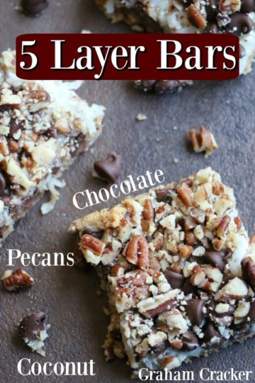 Easy Chocolate Coconut 5 Layer Bars - Tammilee Tips