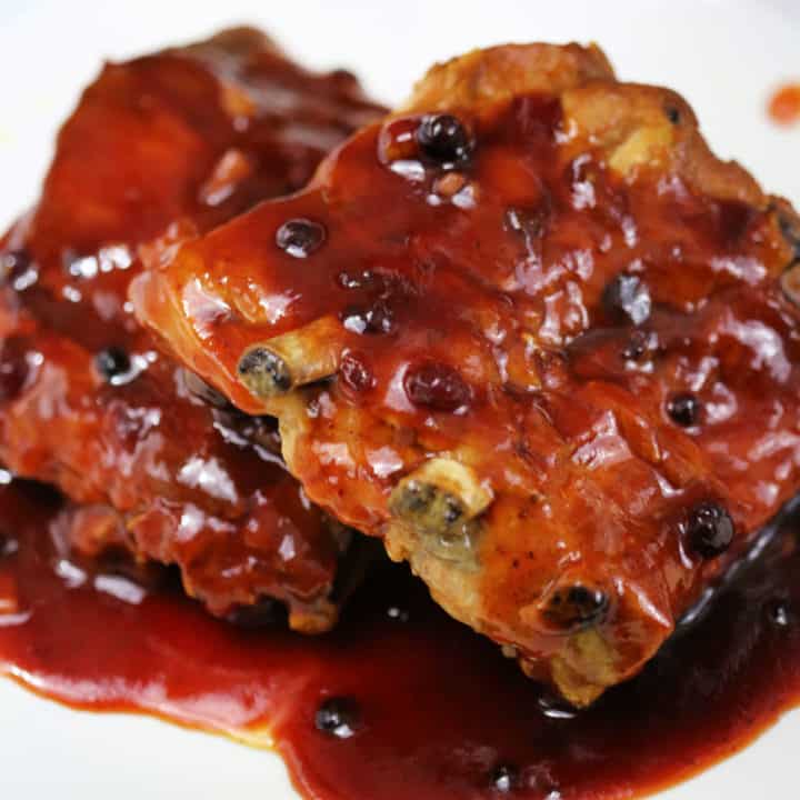 Crockpot Huckleberry BBQ Sauce Ribs Recipe - Tammilee Tips