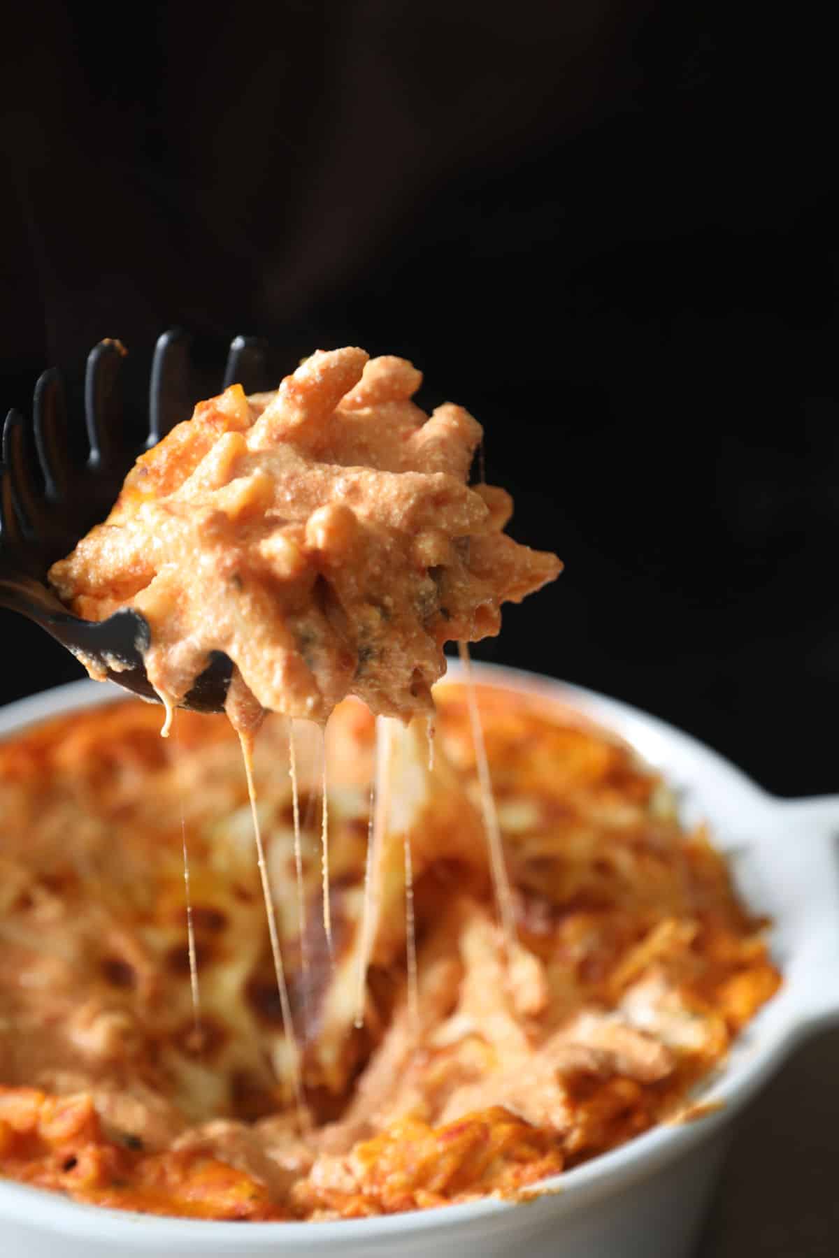 Cheesy Baked Ziti No Meat Recipe - Tammilee Tips