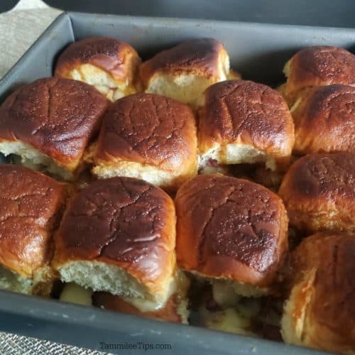 Funeral Sandwiches Ham and Cheese Sliders {Video} - Tammilee Tips