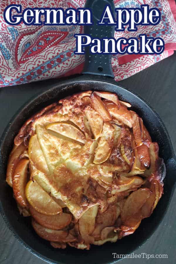 Easy German Apple Pancake Recipe {Video} - Tammilee Tips
