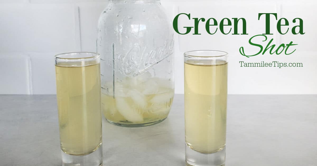 Green Tea Shot Recipe {Video} - Tammilee Tips