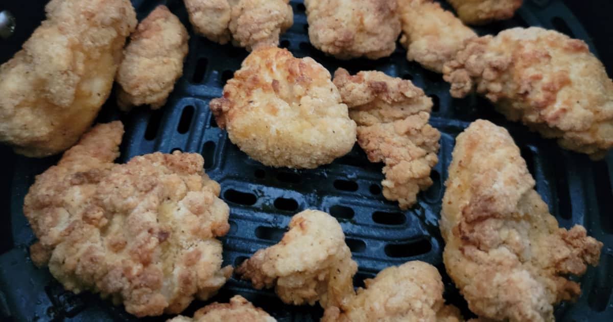 Air Fryer Popcorn Chicken - Tammilee Tips