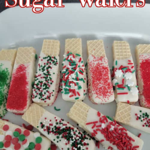 Easy White Chocolate Dipped Sugar Wafers - Tammilee Tips