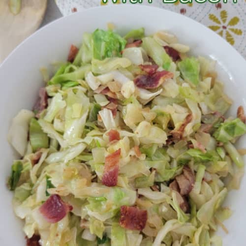 Southern Fried Cabbage with Bacon - Tammilee Tips