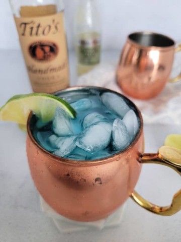 Easy Blue Mule Cocktail Recipe - Tammilee Tips