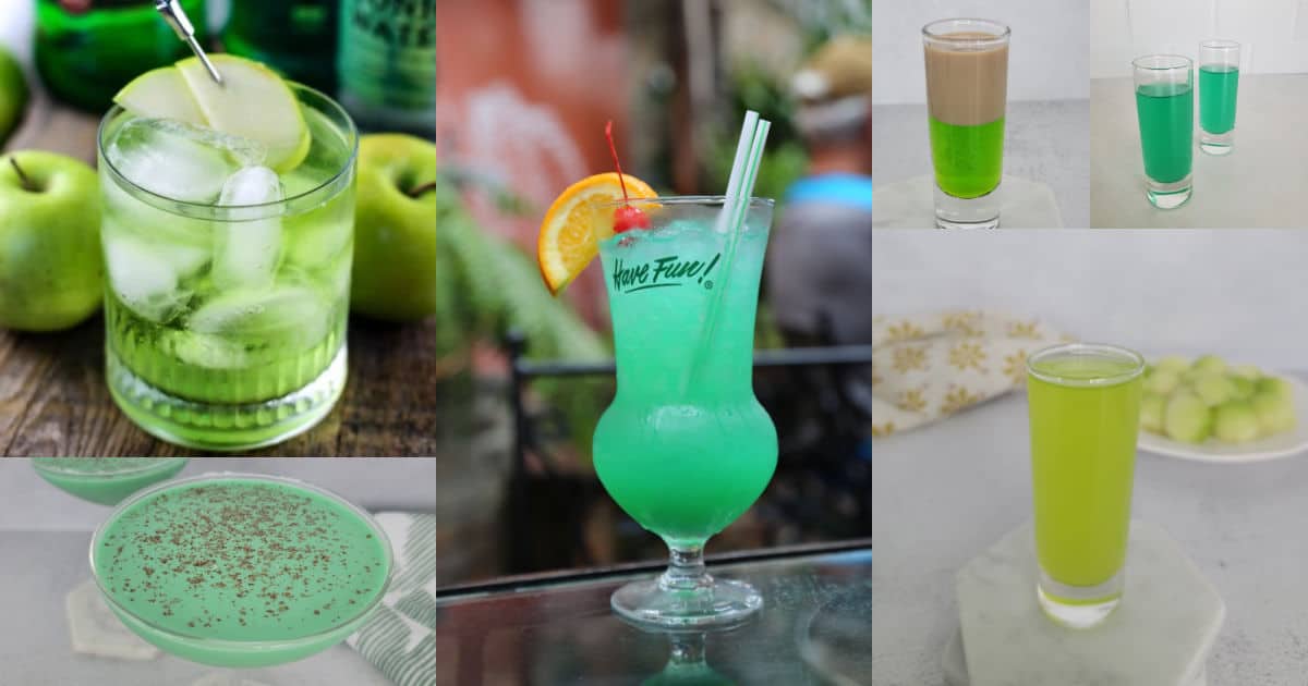 Epic Green Cocktails you can make at home - Tammilee Tips
