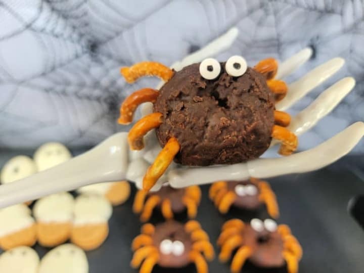 Easy Spider Donuts (Halloween Treat) - Tammilee Tips