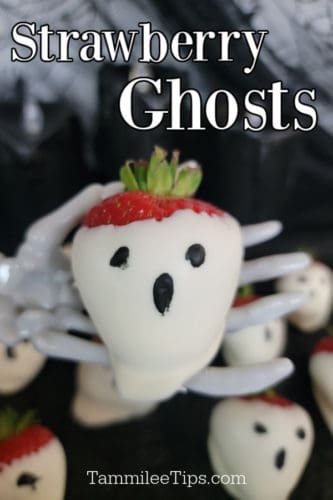 Easy Ghost Strawberry perfect for Halloween! - Tammilee Tips