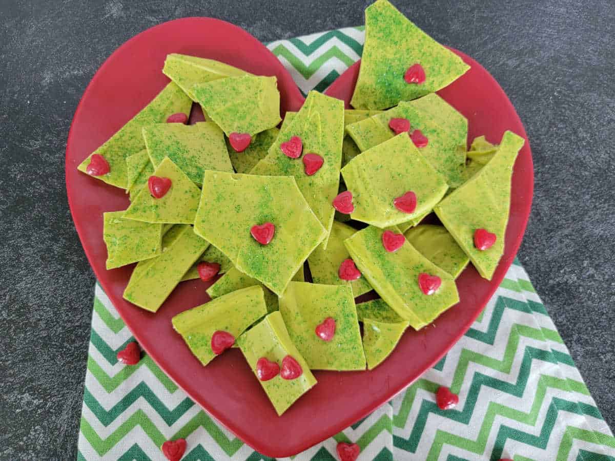 Homemade Grinch Bark: Easy, Delicious, Step By Step Photos - Tammilee Tips