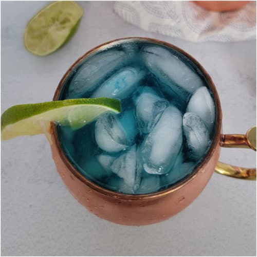 Easy Blue Mule Cocktail Recipe - Tammilee Tips